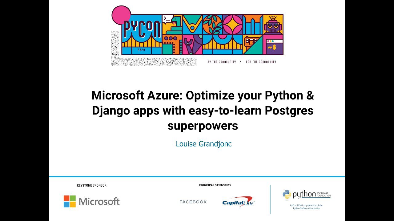 How To Optimize Python Apps with Postgress Superpowers