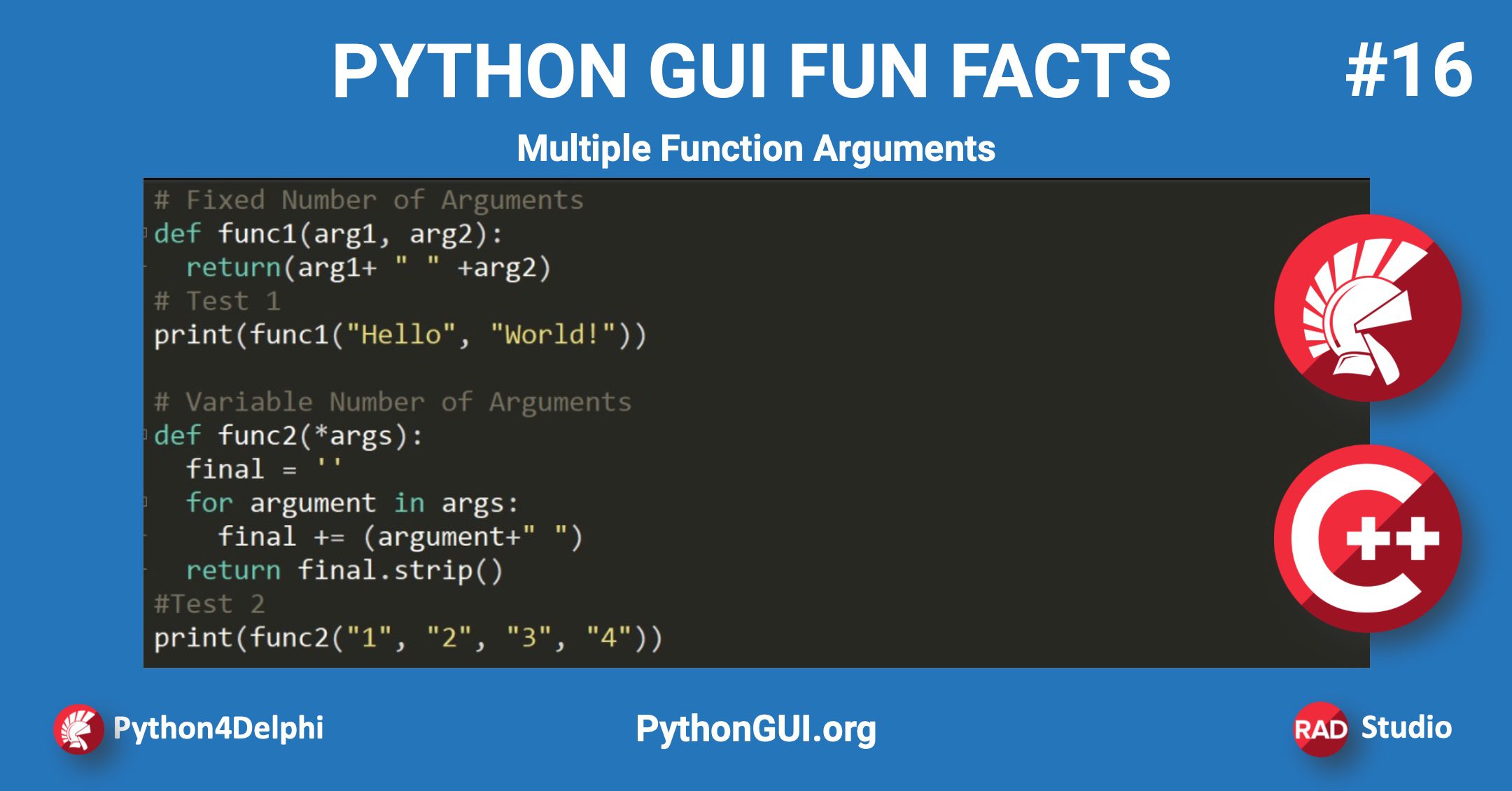 Learn How To Use Multiple Python Function Arguments In A Delphi Windows Gui App