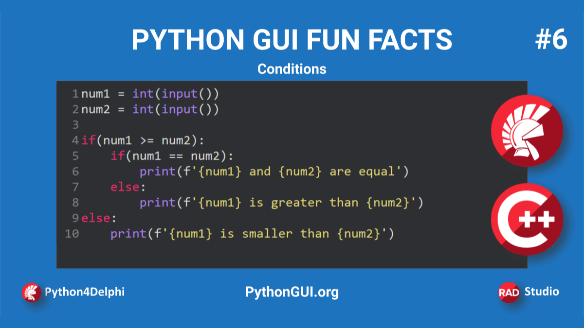 Easily Learn Conditions And Decision Making In Python Gui Apps Built In A Delphi