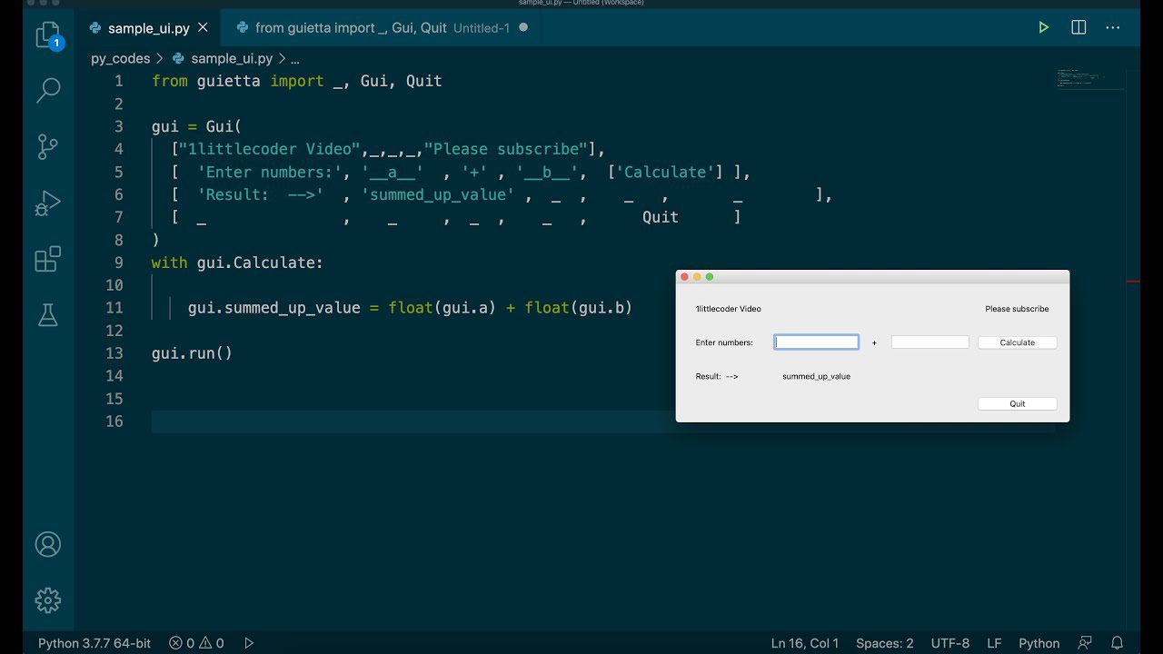 How To Make A Simple Python Gui Using Guietta
