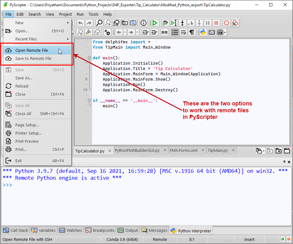 How To Write A Python Script Remotely Over Ssh